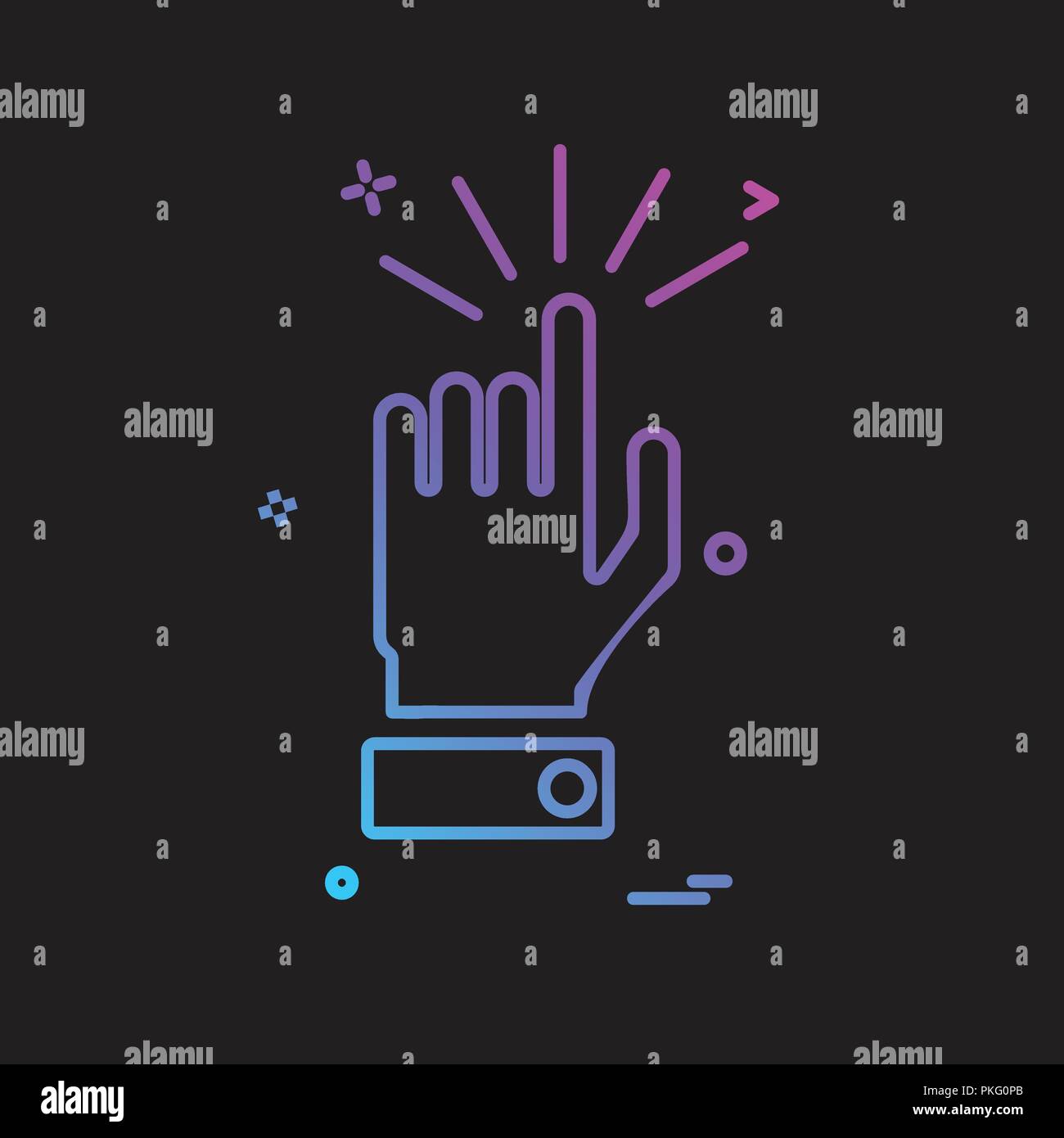 Hand icon design vector Stock Vector Image & Art - Alamy