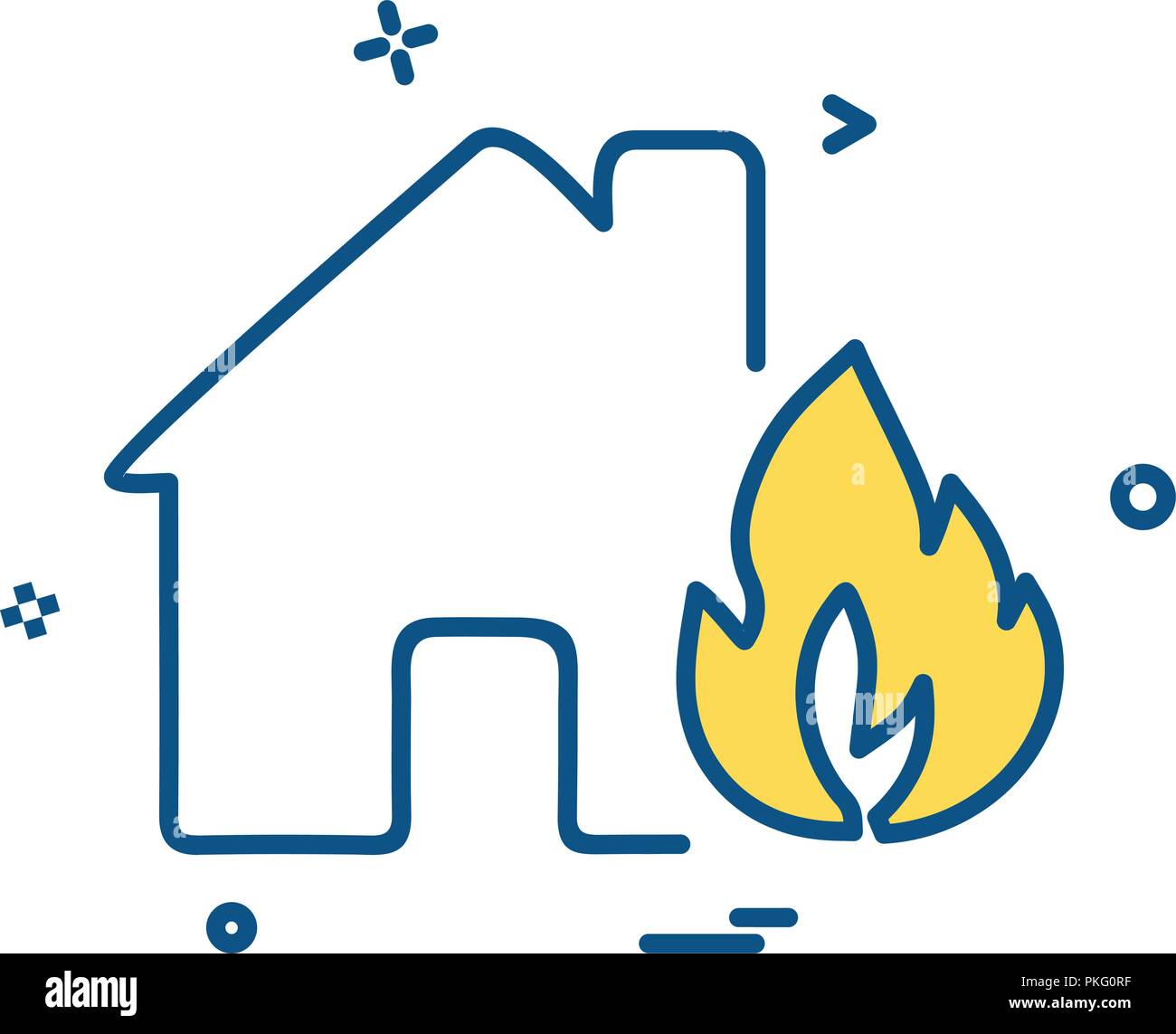 Fire house icon design vector Stock Vector Image & Art - Alamy