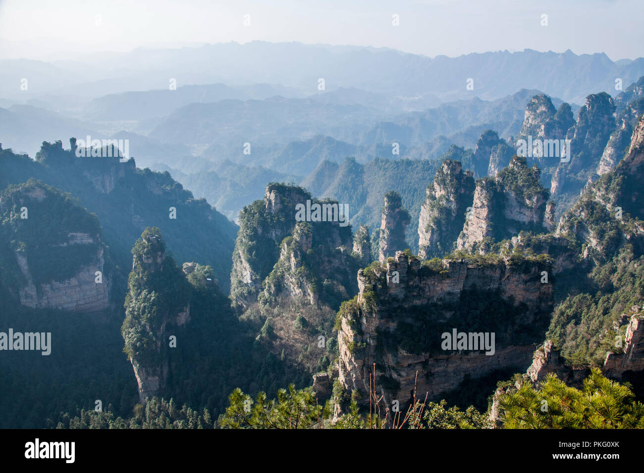 Zhangjiajie in hunan province is the son of heaven mountain scenery ...