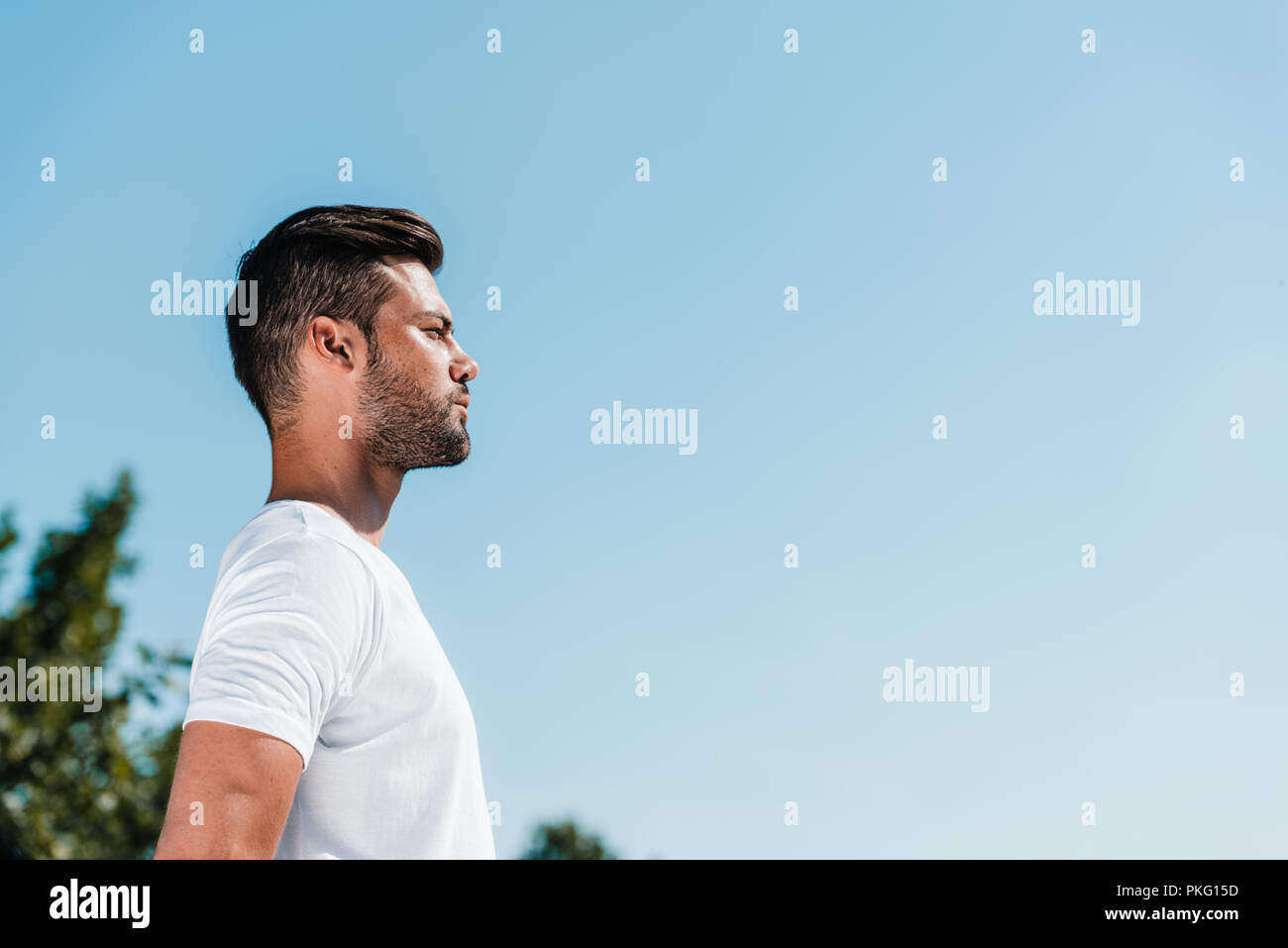 Side view young army hi-res stock photography and images - Alamy
