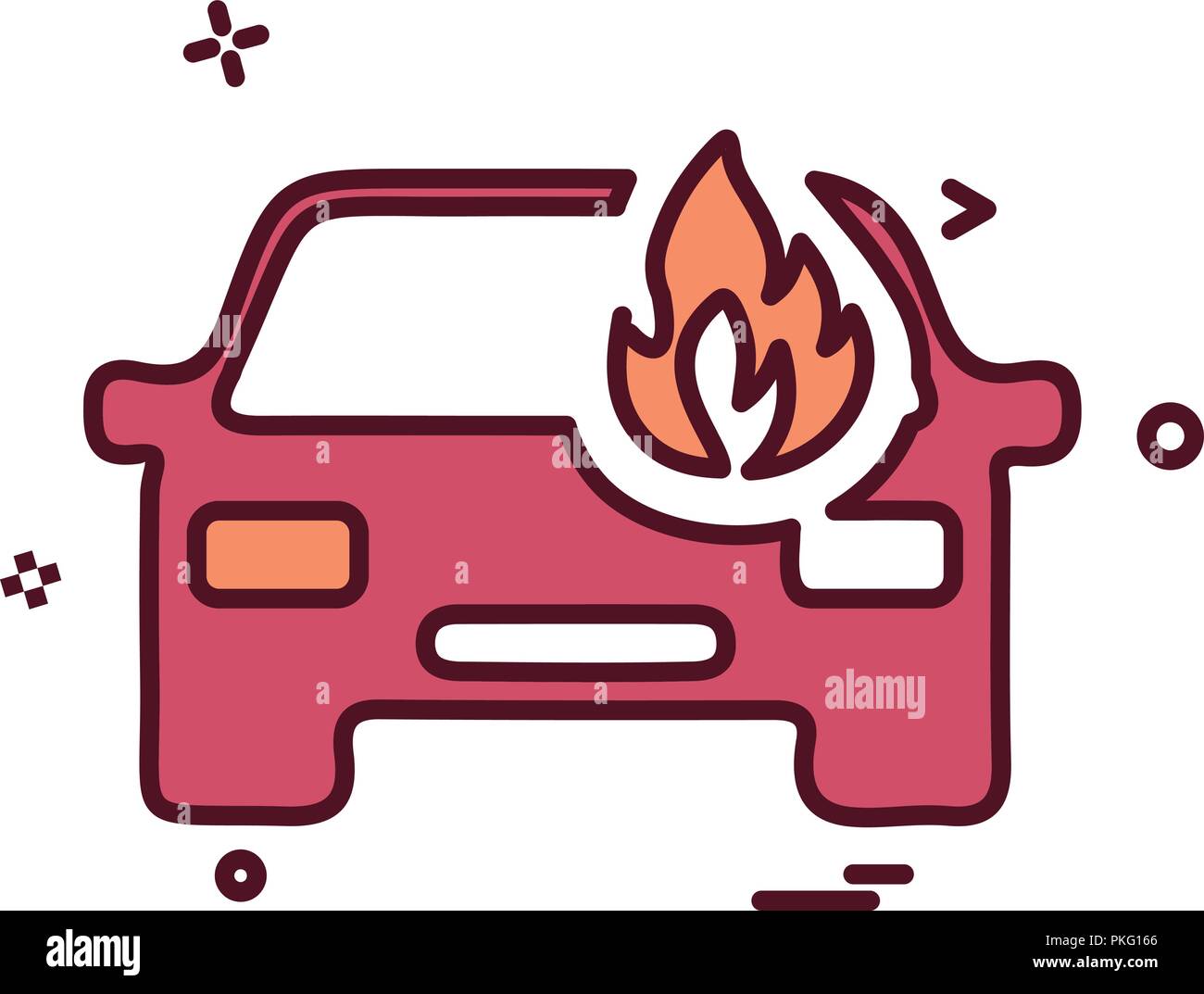Car fire icon design vector Stock Vector Image & Art - Alamy