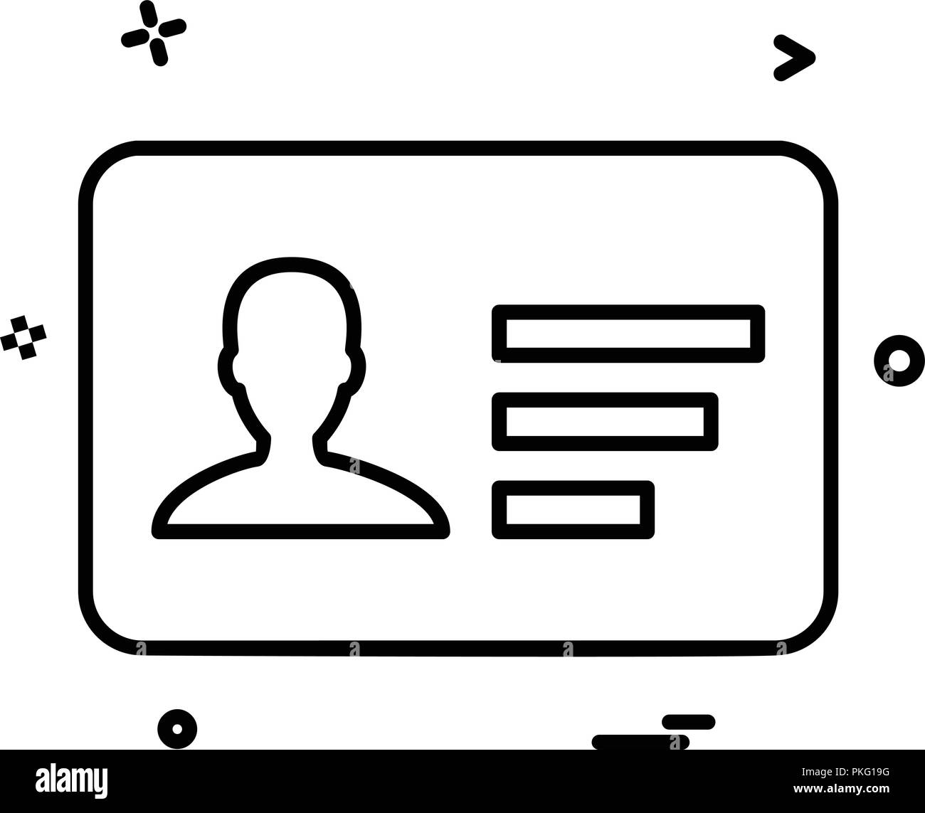 ID card icon design vector Stock Vector Image & Art - Alamy ID card icon design vector Stock Vector Image & Art - Alamy