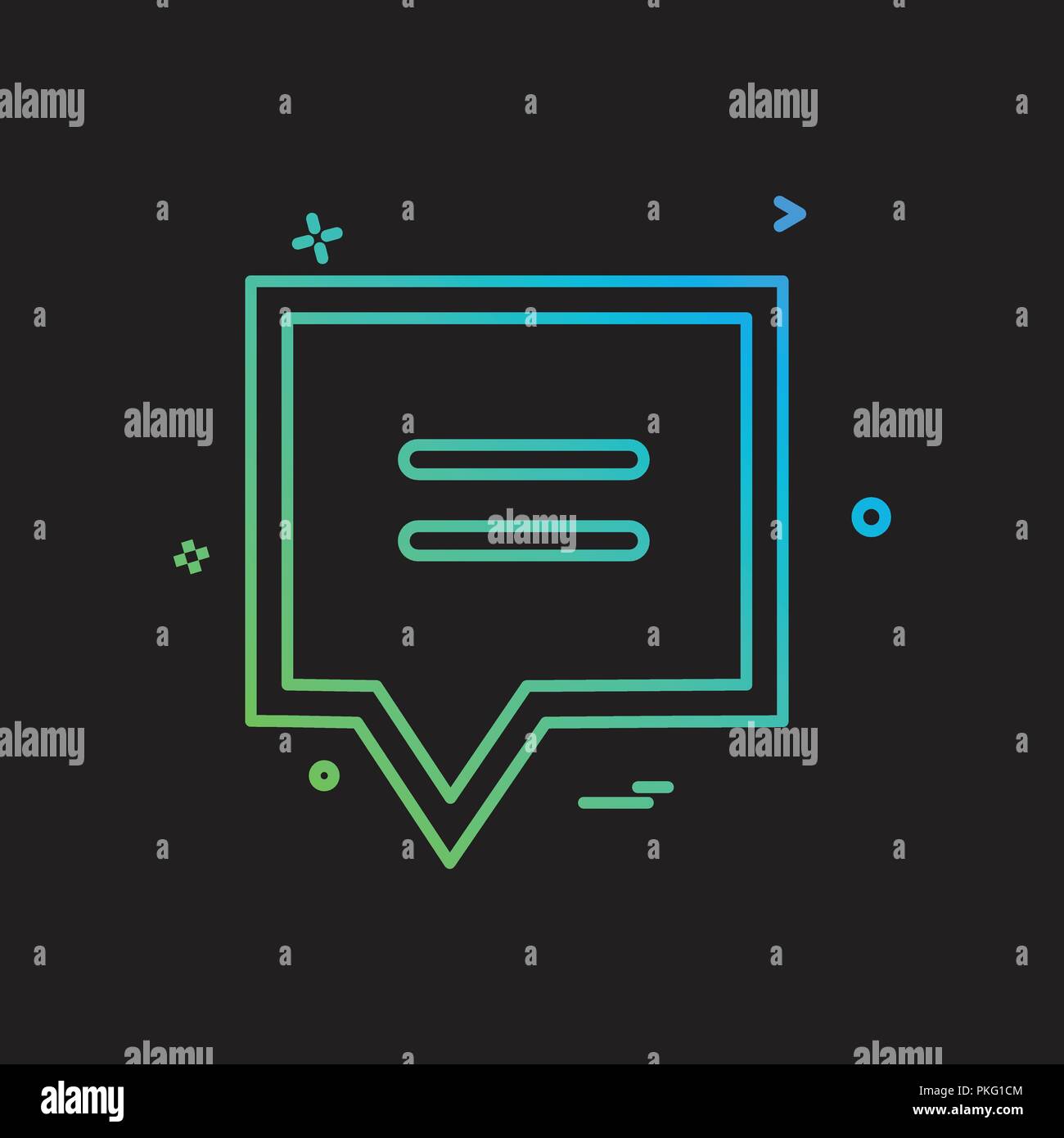 Chat icon design vector Stock Vector Image & Art - Alamy