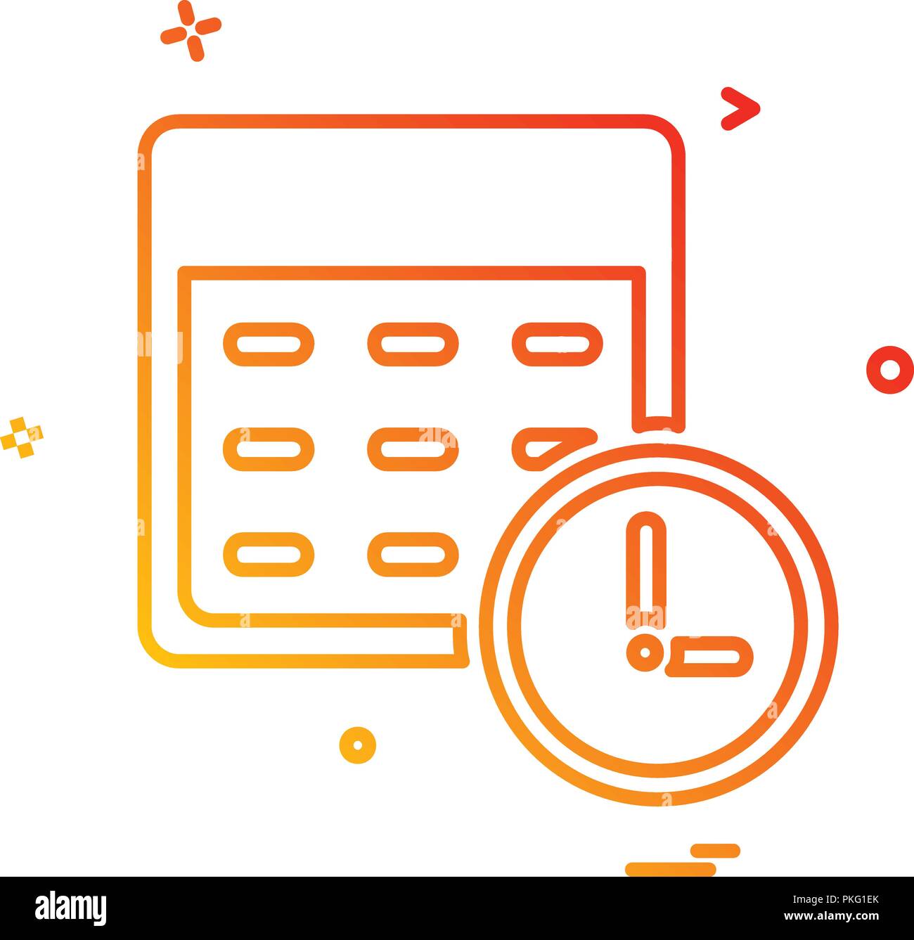 Time icon design vector Stock Vector Image & Art - Alamy