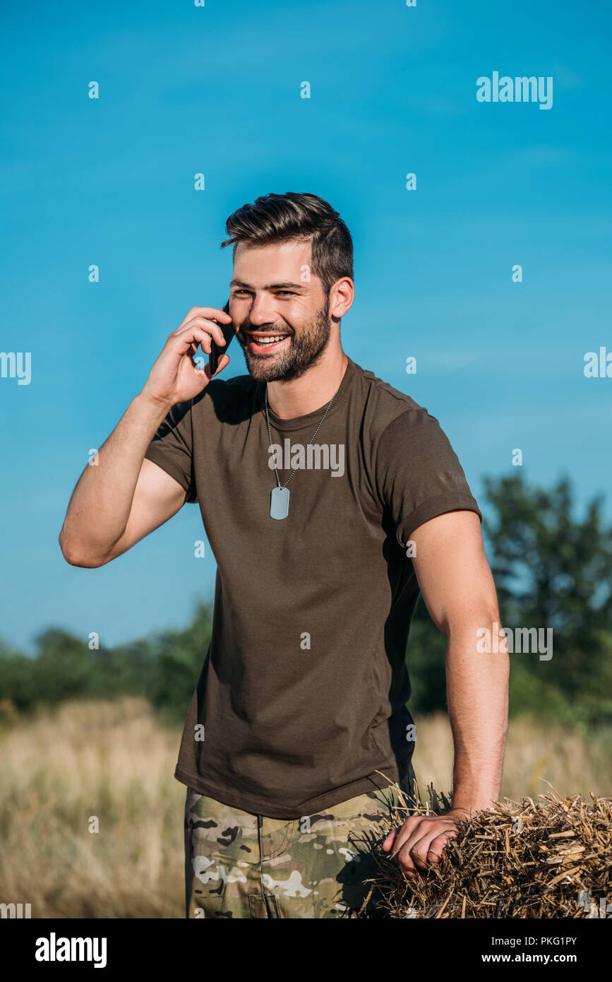 Military uniform talking hi-res stock photography and images - Alamy