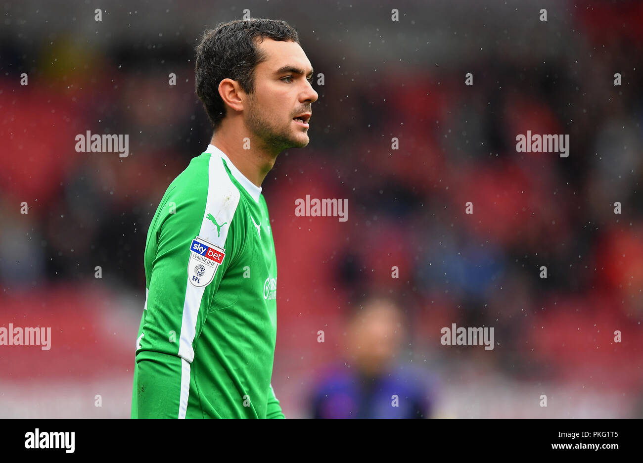 Luton Town goalkeeper James Shea Stock Photo - Alamy
