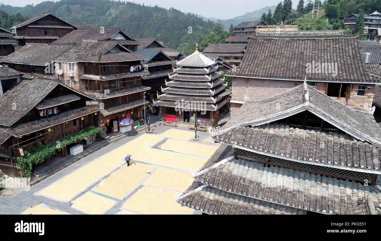 Sanjiang, China's Guangxi Zhuang Autonomous Region. 12th Sep, 2018. A ...