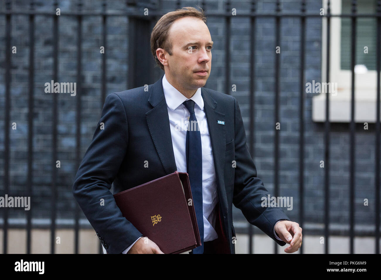 London, UK. 13th September, 2018. Matt Hancock MP, Secretary of State ...