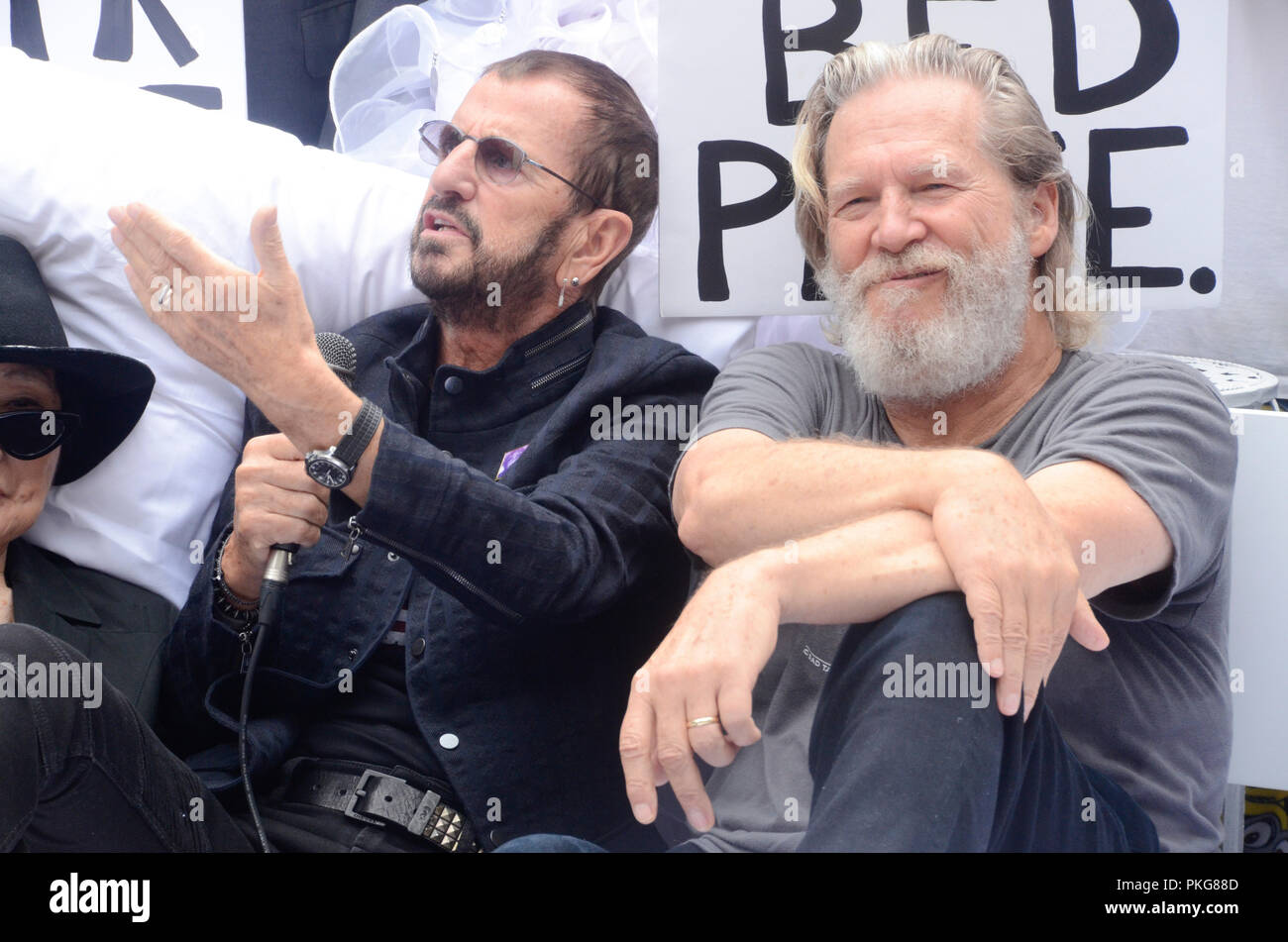 New York, NY, USA. 13th Sep, 2018. Yoko Ono, Ringo Starr and Jeff ...