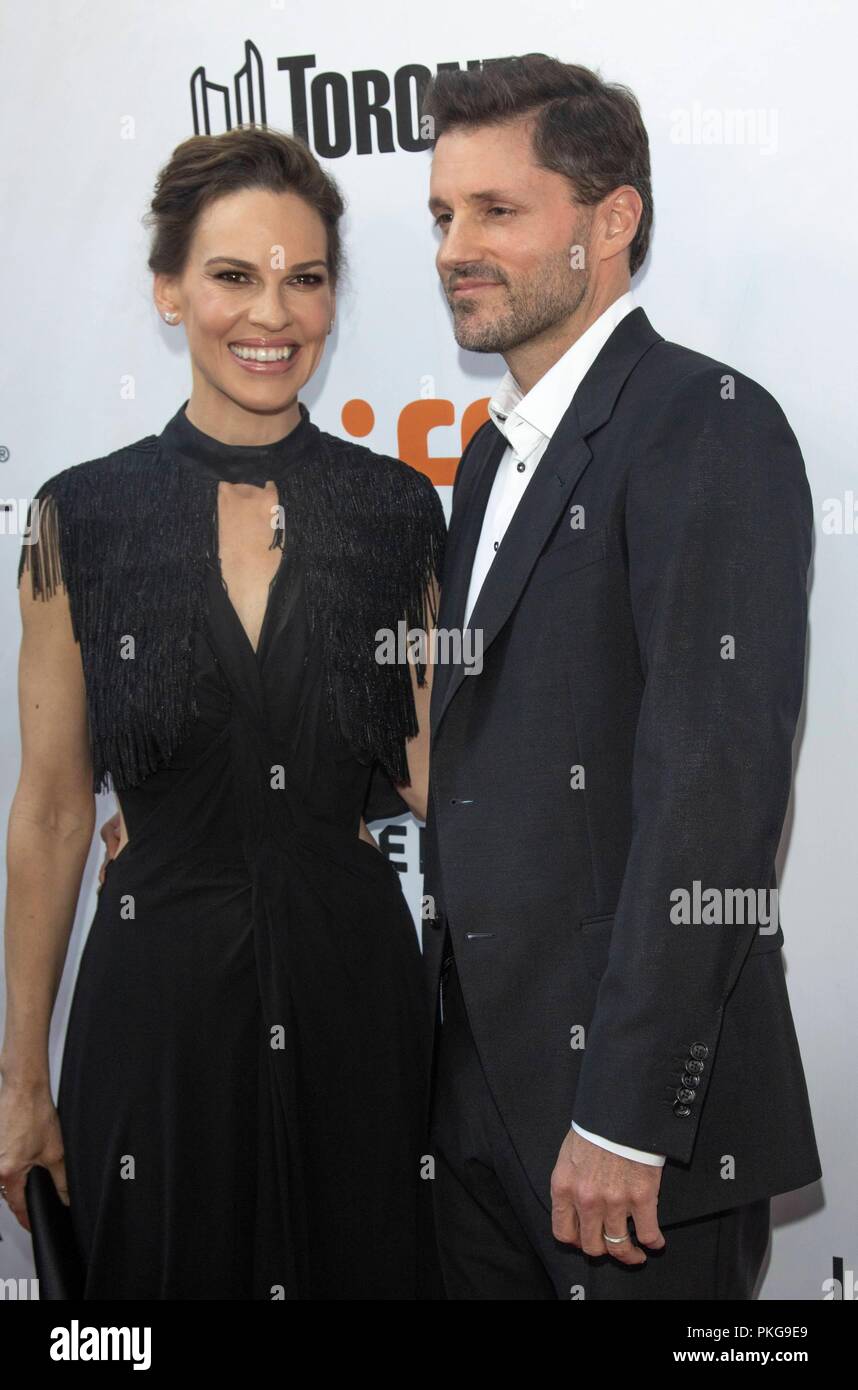 Hilary Swank and Philip Schneider attend the premiere of 'What They ...