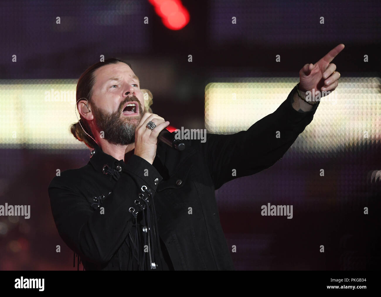 13 September 2018, Baden-Wuerttemberg, Baden-Baden: Irish singer Rea Garvey appears on the ...