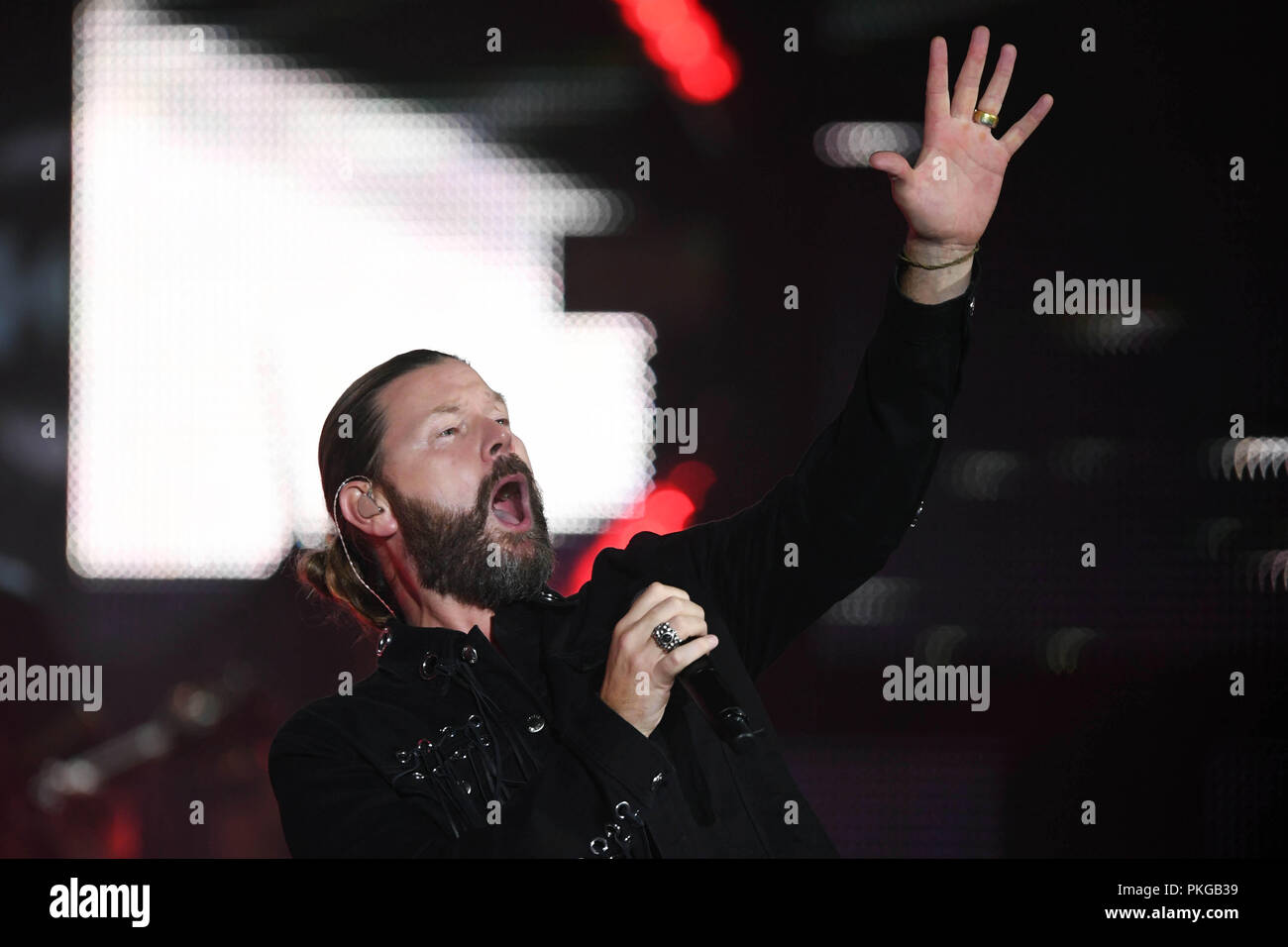 13 September 2018, Baden-Wuerttemberg, Baden-Baden: Irish singer Rea Garvey appears on the ...