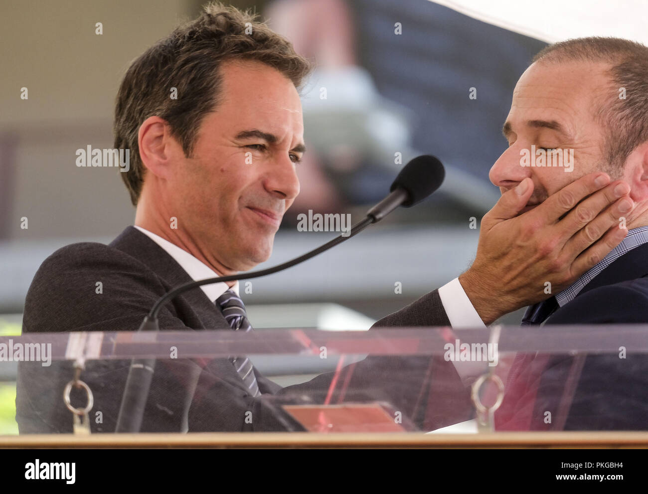 Los Angeles, California, USA. 13th Sep, 2018. Max Mutchnick, right ...