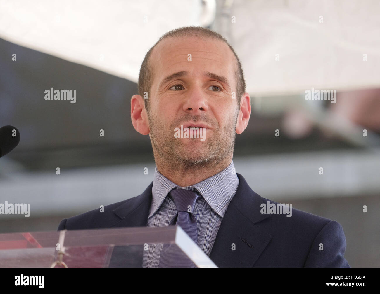 Los Angeles, California, USA. 13th Sep, 2018. Max Mutchnick speaks as ...