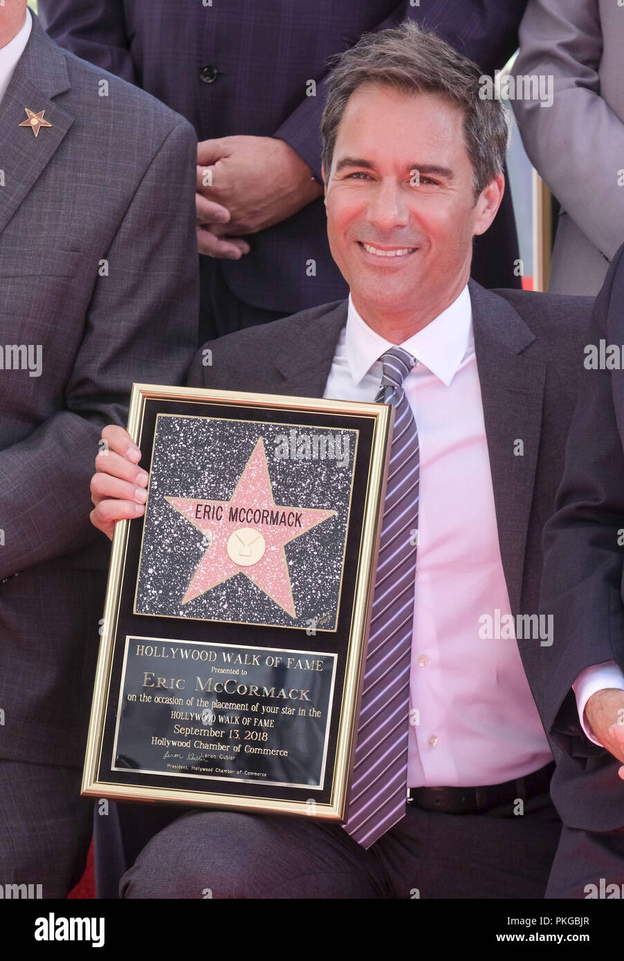 Los Angeles, California, USA. 13th Sep, 2018. Actor Eric McCormack ...