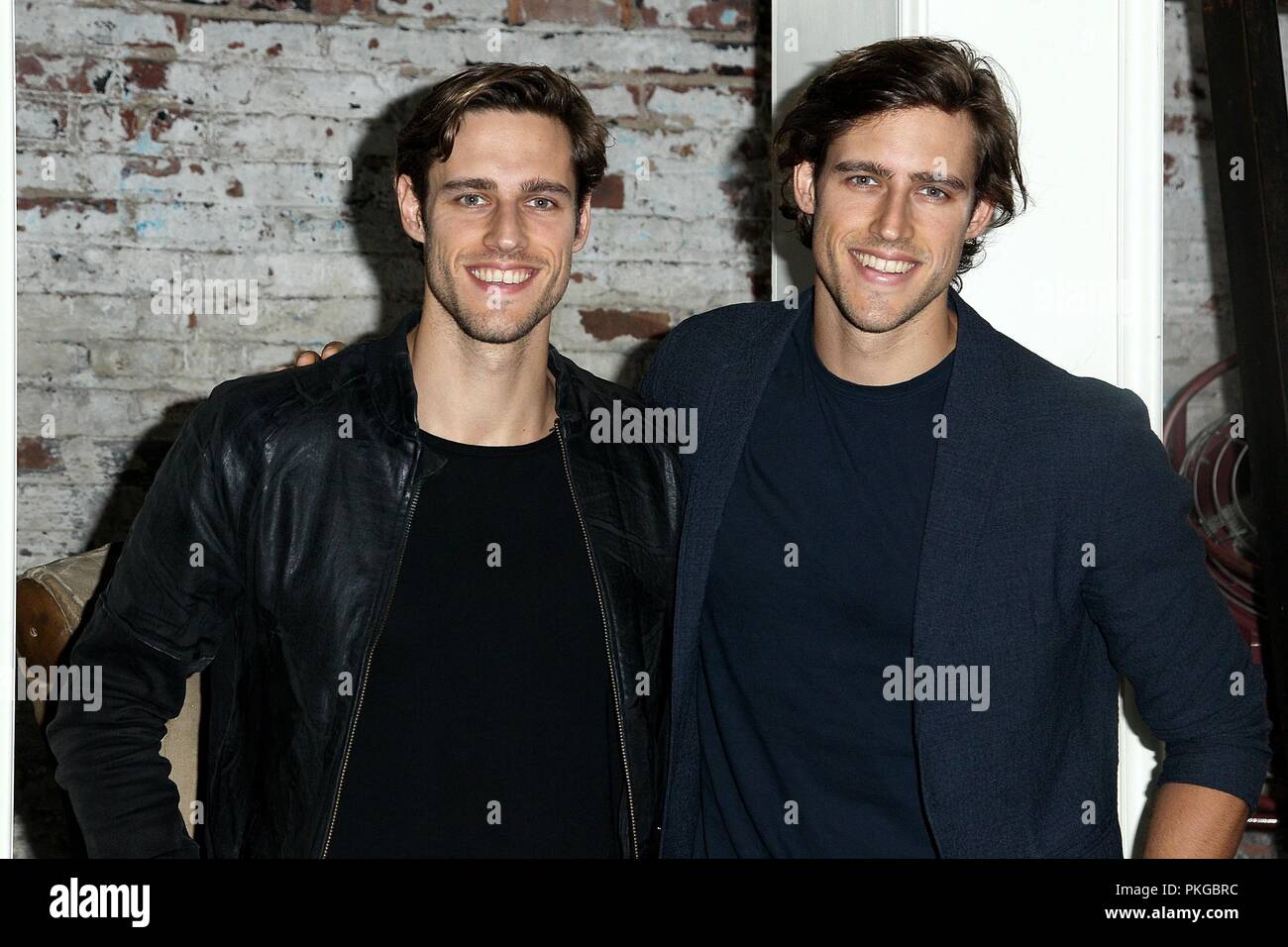 New York, NY, USA. 13th Sep, 2018. Jordan Stenmark, Zac Stenmark in ...