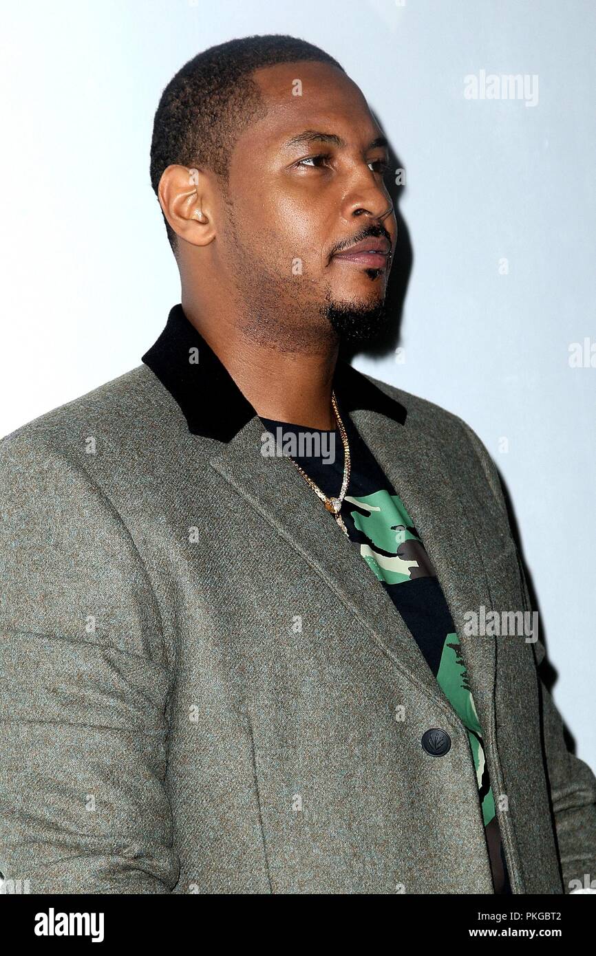 New York, NY, USA. 13th Sep, 2018. Carmelo Anthony in attendance for ...