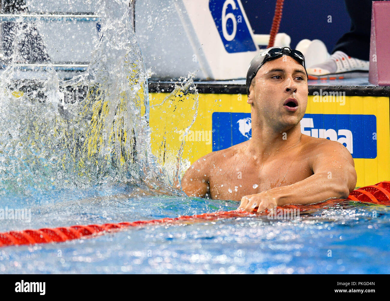 Doha. 13th Sep, 2018. Felipe Lima of Brazil celebrates after winning ...