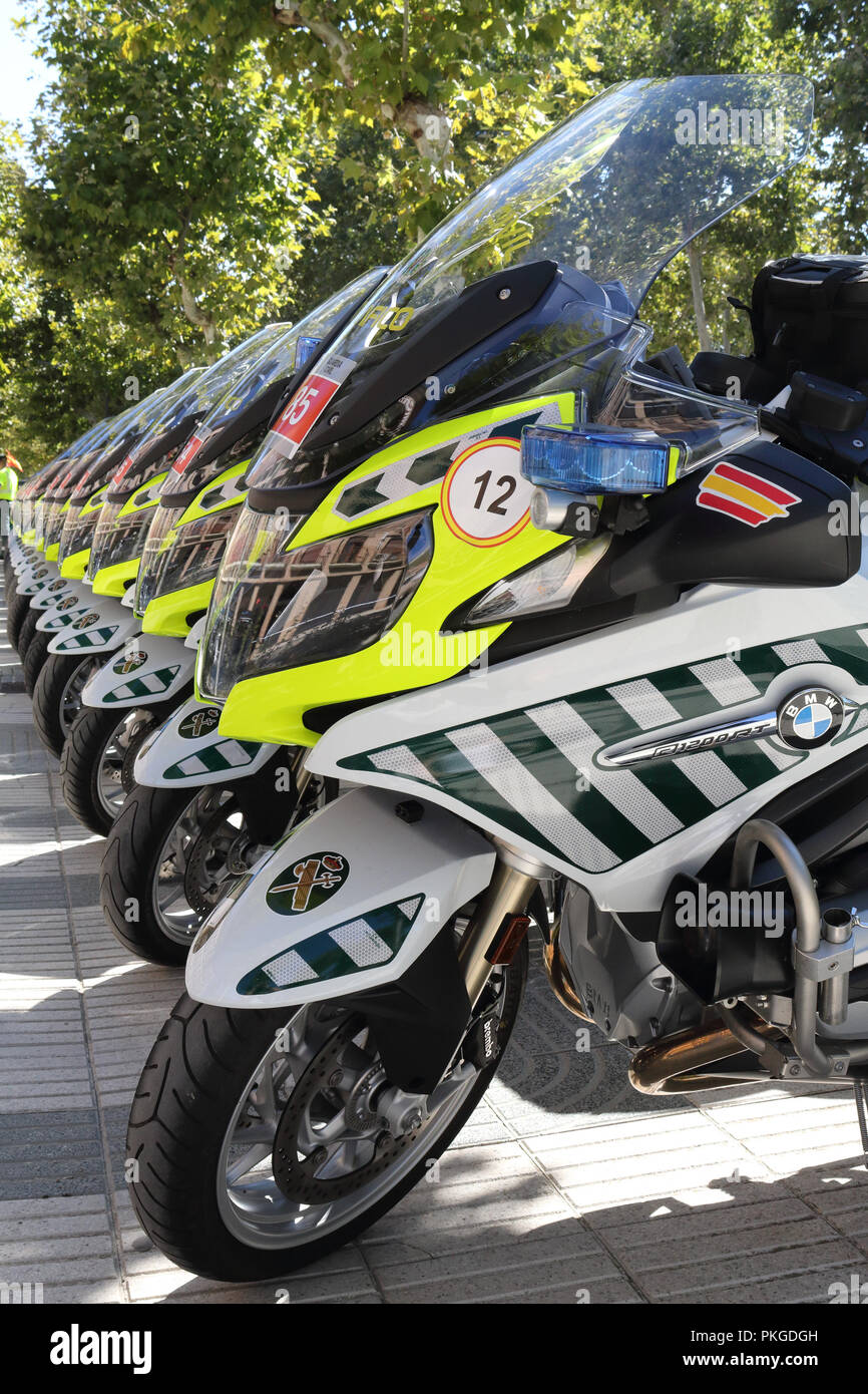 Ejea de los Caballeros, Spain. 13th Sep, 2018. A symmetrical series of ...