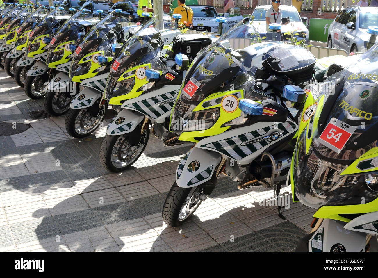 Ejea de los Caballeros, Spain. 13th Sep, 2018. A symmetrical series of ...