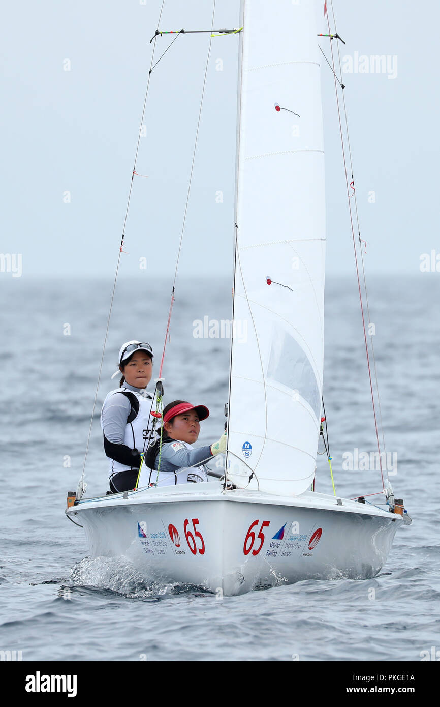Kanagawa, Japan. 13th Sep, 2018. Yuki Hayashi & Chika Nishidai (JPN ...