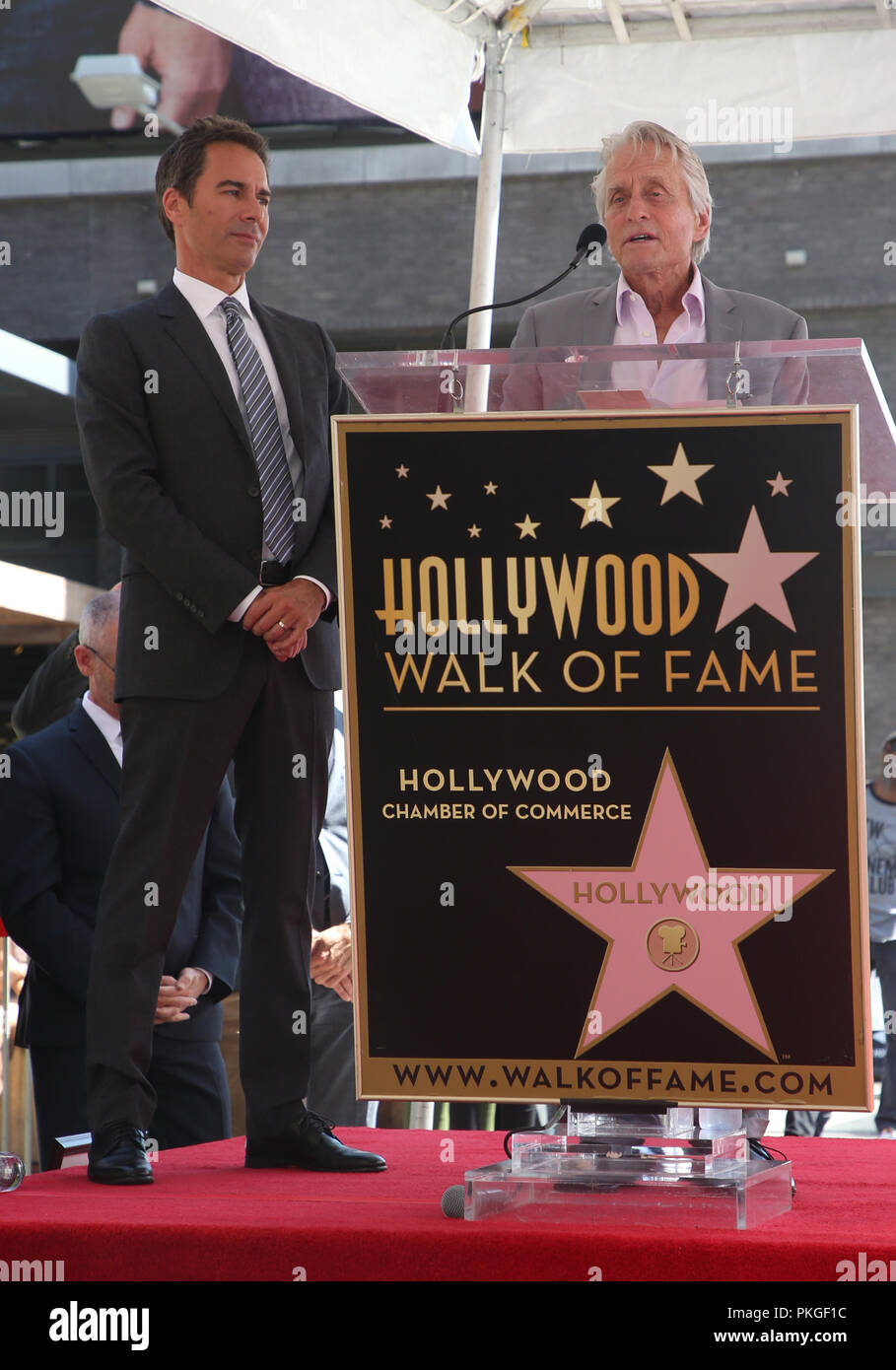 Fame ceremony honoring michael douglas hi-res stock photography and ...