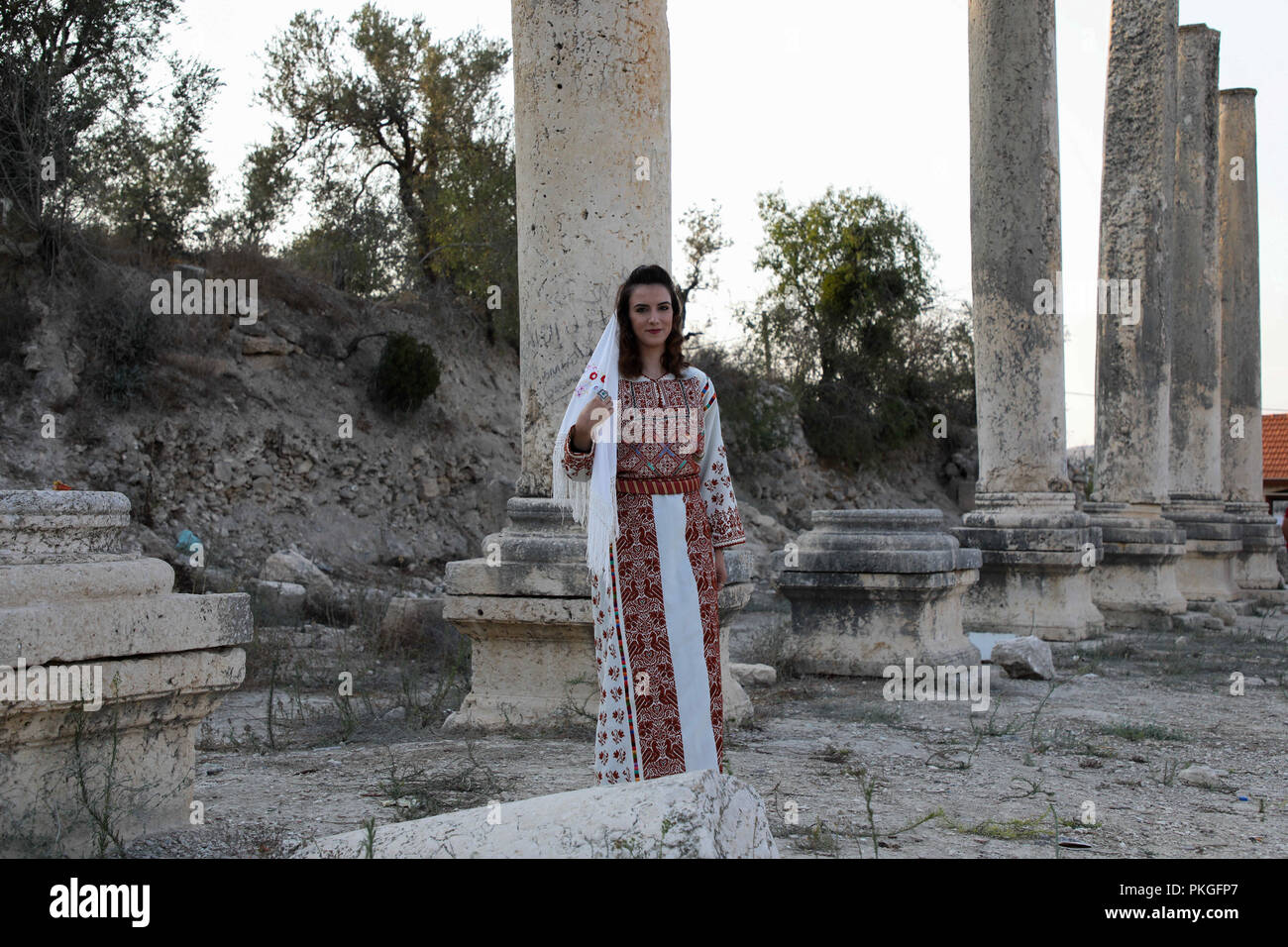 September 12, 2018 - Palestinians celebrate the ninth Sebastia festival ...