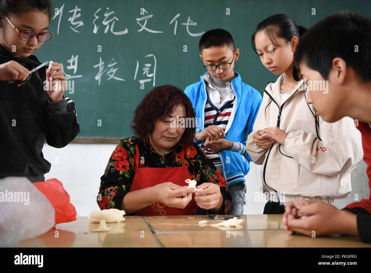 Lanxian, China's Shanxi Province. 13th Sep, 2018. Inheritor of ...
