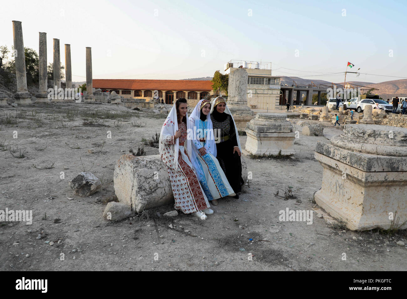 September 12, 2018 - Palestinians celebrate the ninth Sebastia festival ...