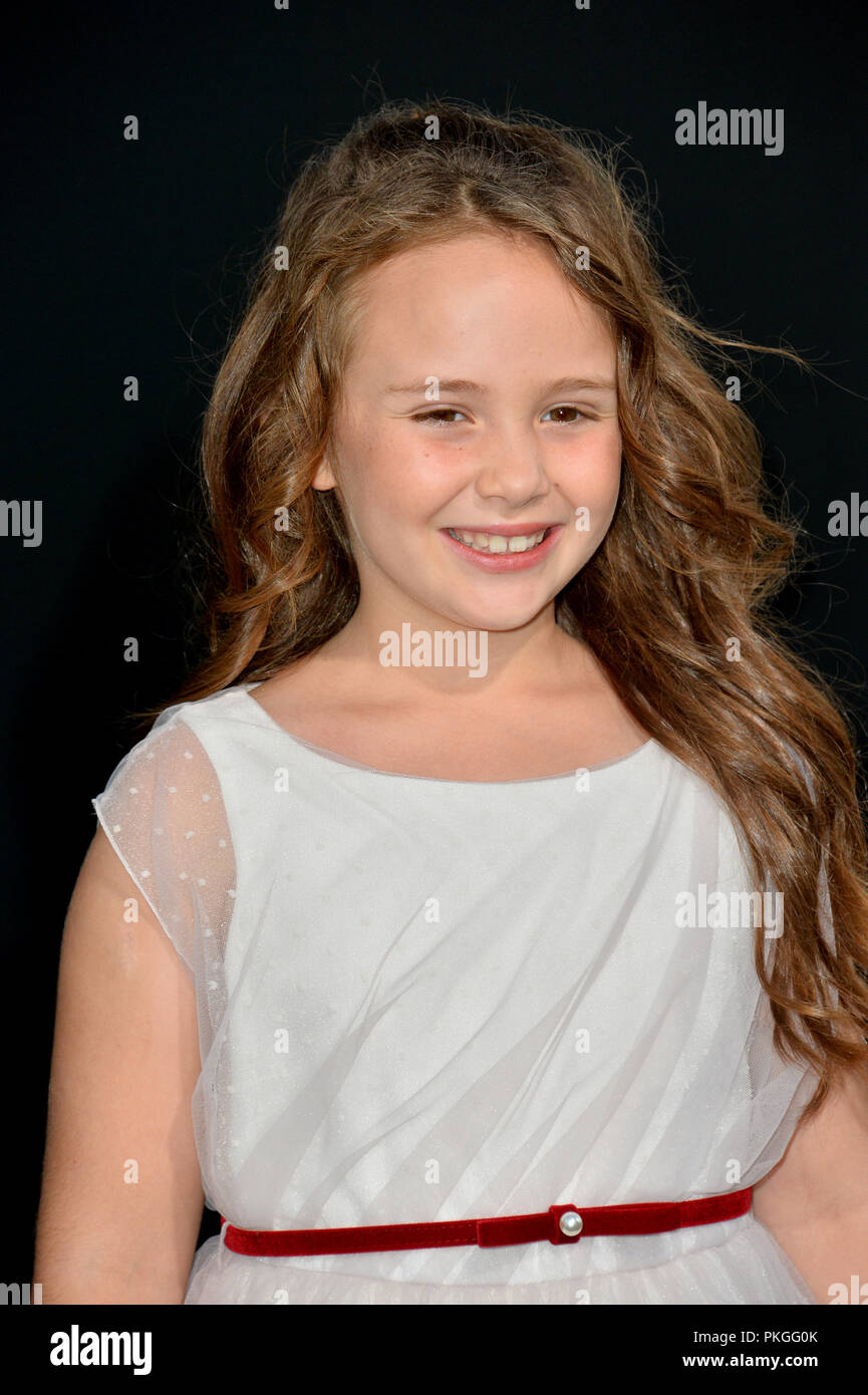 Los Angeles, USA. September 13, 2018: Kya Kruse at the premiere for ...