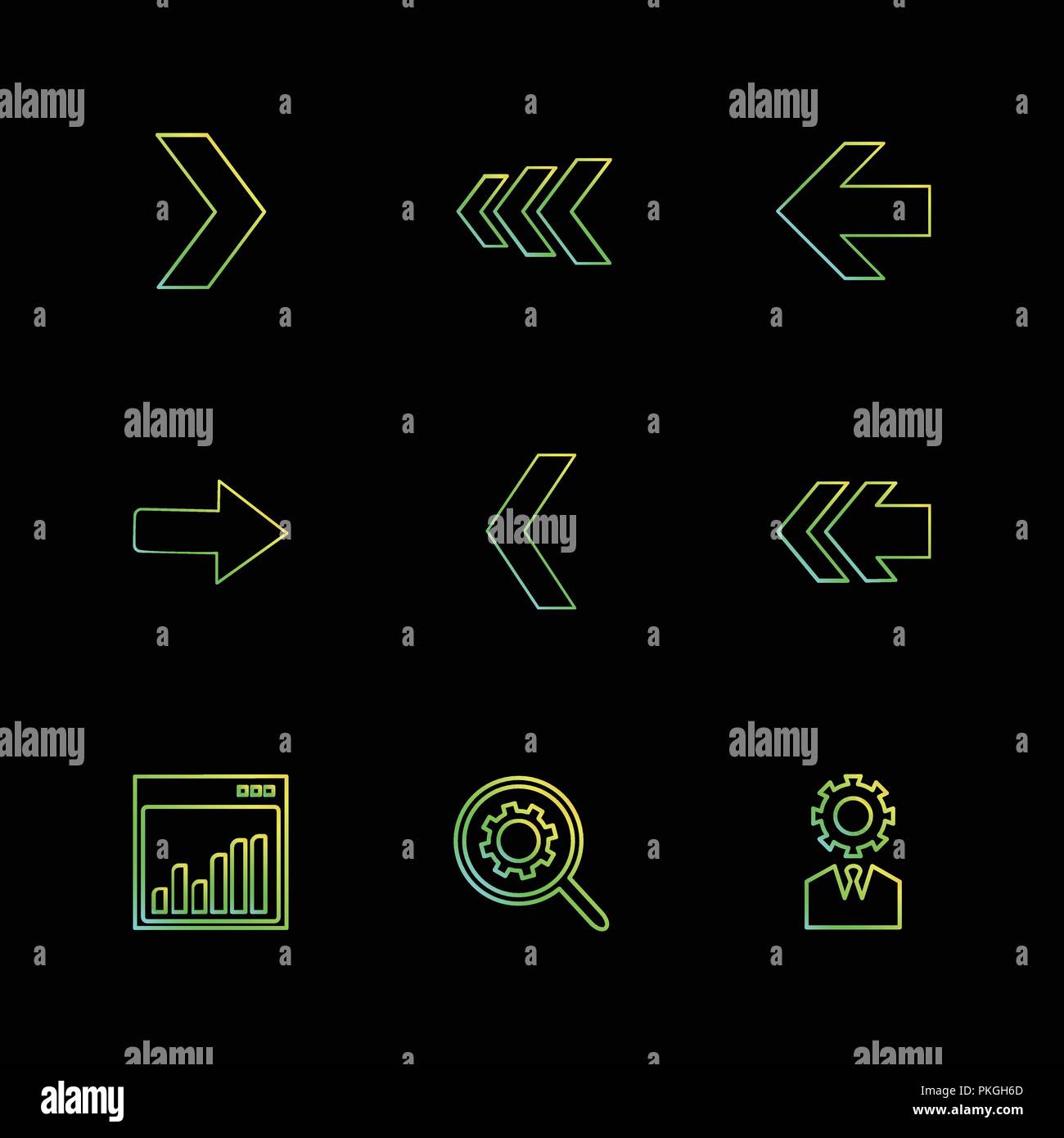 graph , setting , gear , arrows , directions , left , right , pointer ...