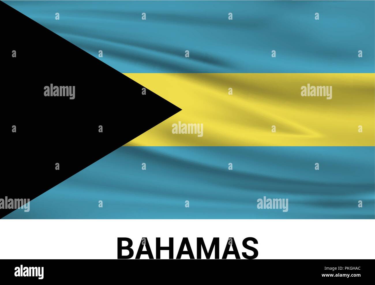 Bahamas flag design vector Stock Vector Image & Art - Alamy