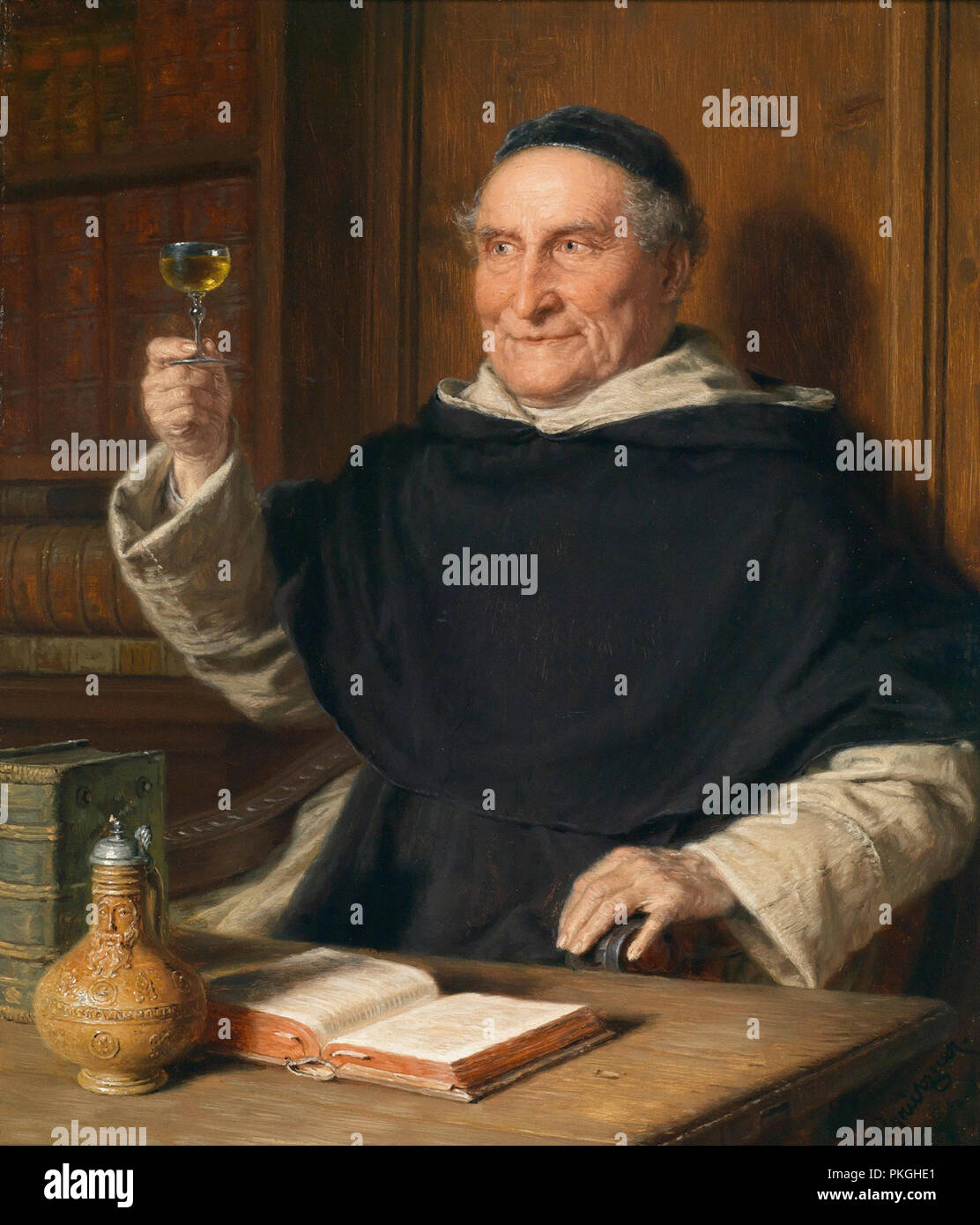 Grutzner Eduard Von - in the Study Stock Photo - Alamy