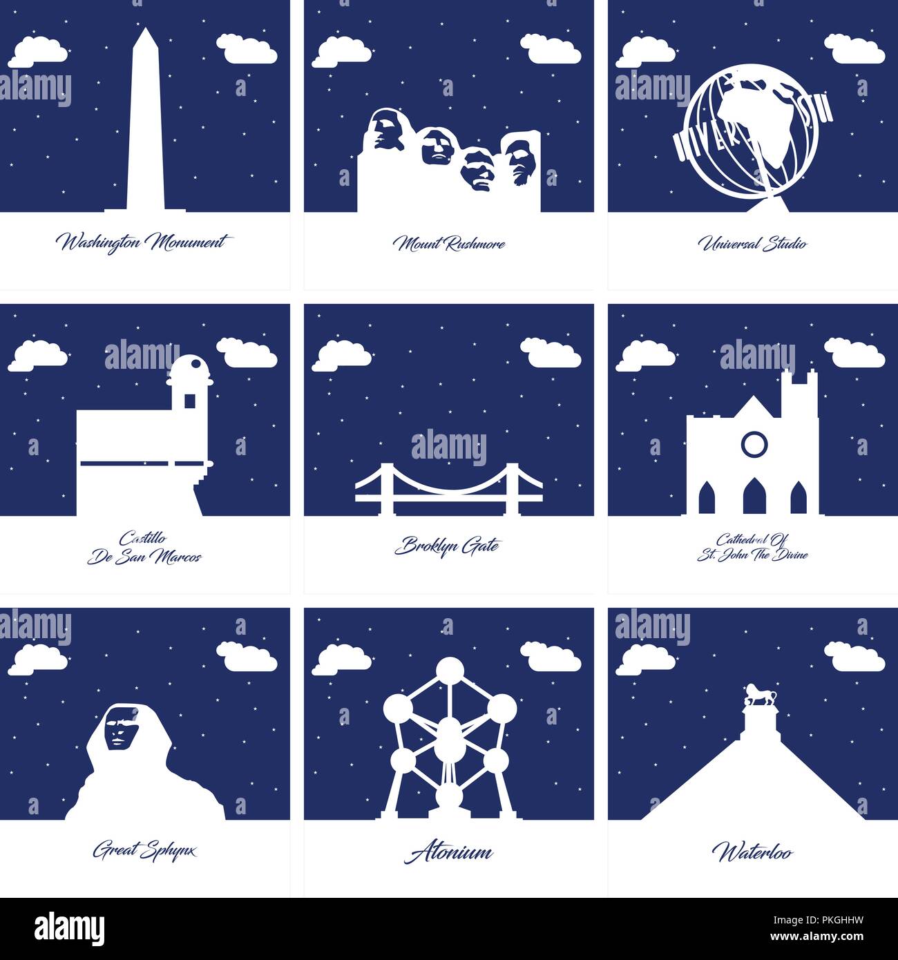 Worlds most famous Stock Vector Images - Alamy