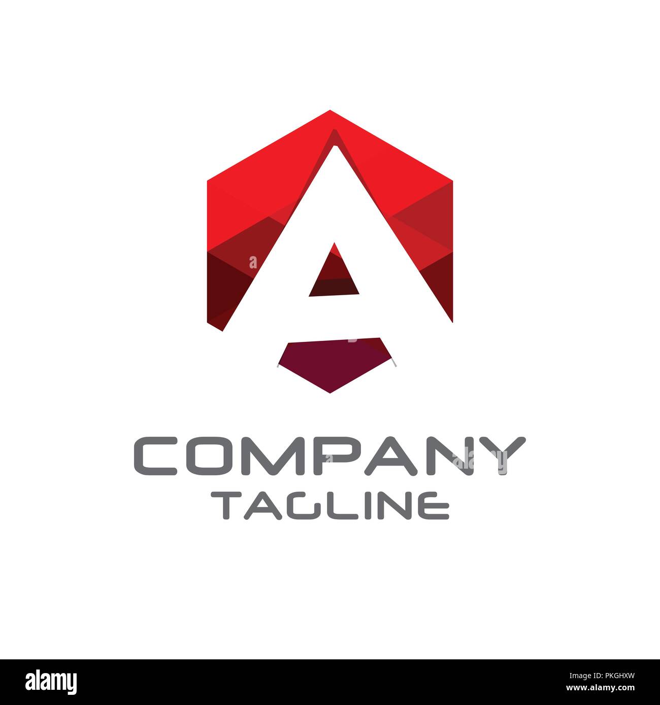 Alphabetical logo design with creative typography vector Stock Vector ...