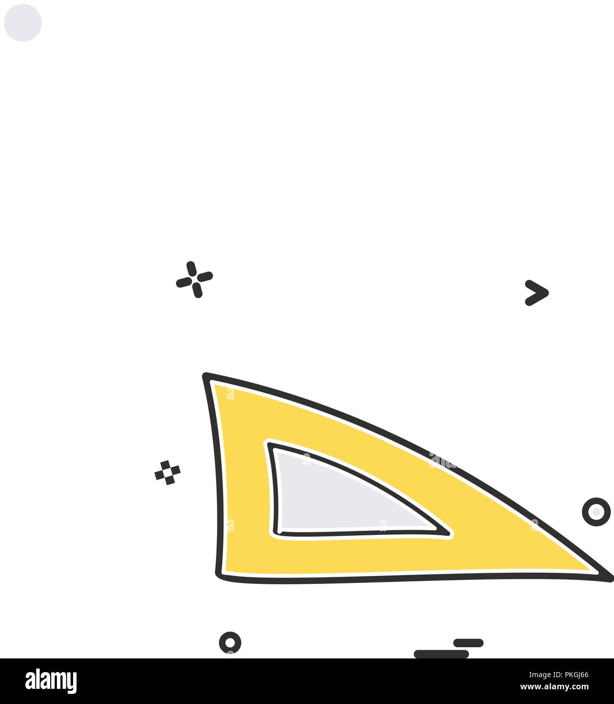 ruler scale triangle icon vector design Stock Vector Image & Art - Alamy