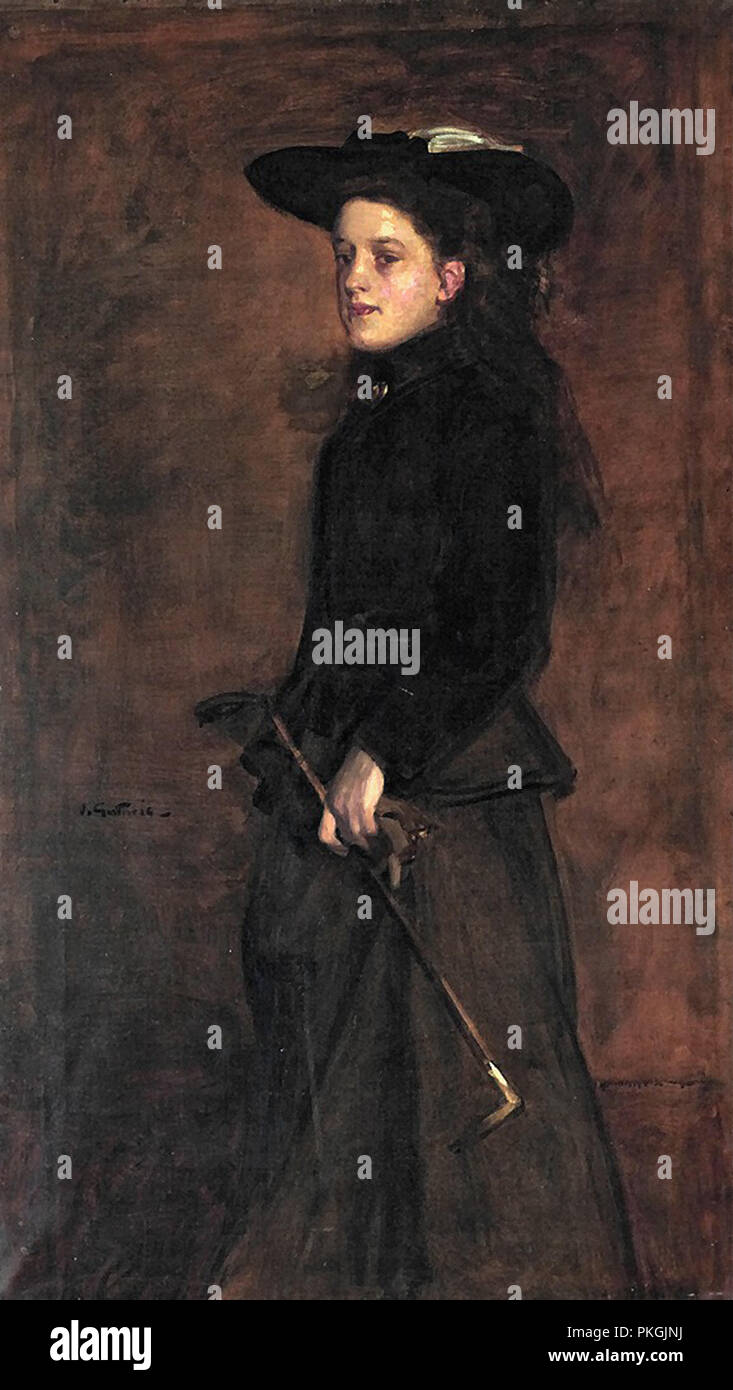 Guthrie James - Portrait of Mary Martin in a Riding Habit Stock Photo ...