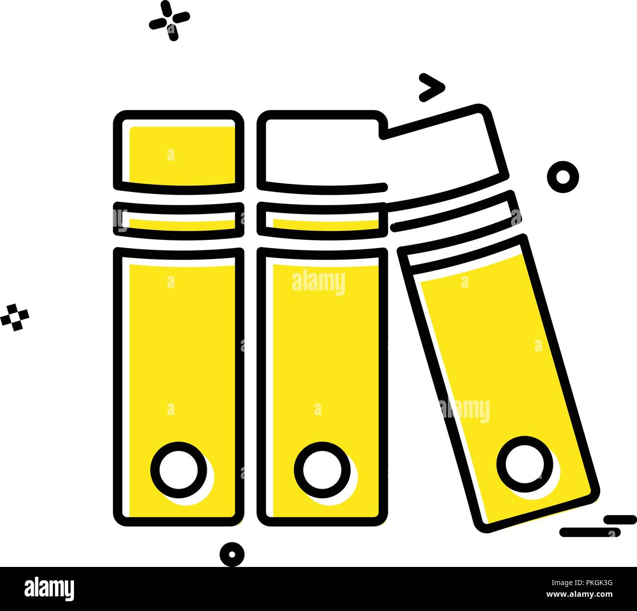 Files icon design vector Stock Vector Image & Art - Alamy