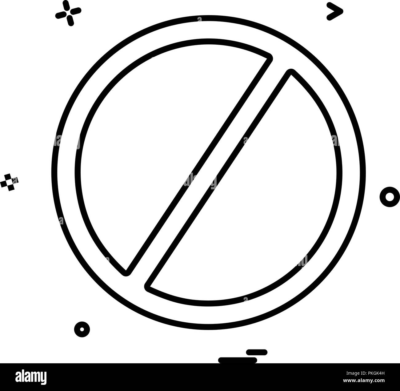 not allowed icon vector desgin Stock Vector Image & Art - Alamy
