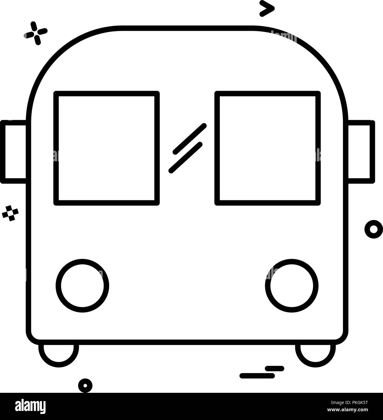 Bus icon design vector Stock Vector Image & Art - Alamy