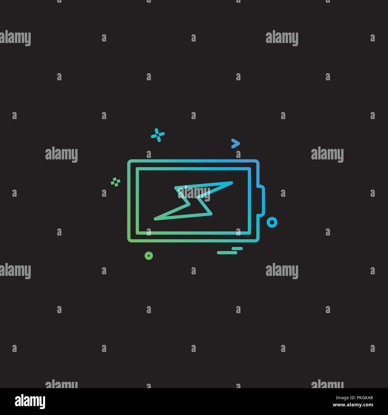 Battery charging icon design vector Stock Vector Image & Art - Alamy