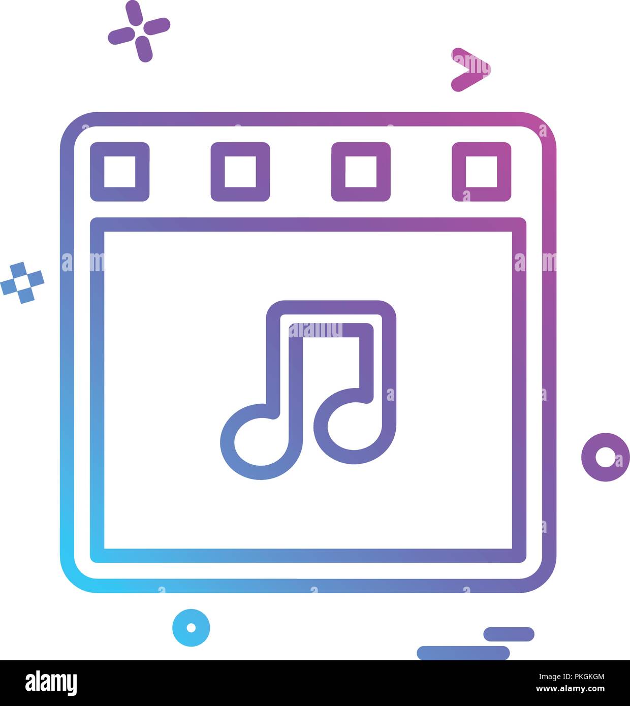 Music icon design vector Stock Vector Image & Art - Alamy