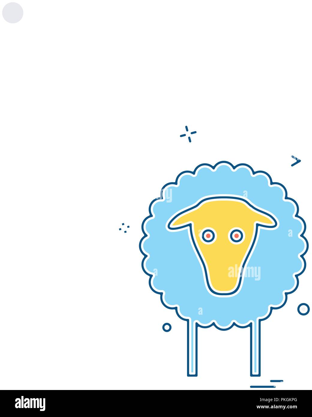 Sheep icon design vector Stock Vector Image & Art - Alamy