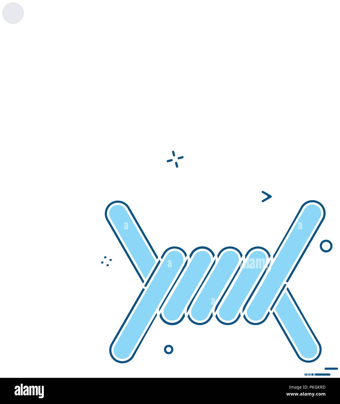 Barbed Wire icon design vector Stock Vector Image & Art - Alamy