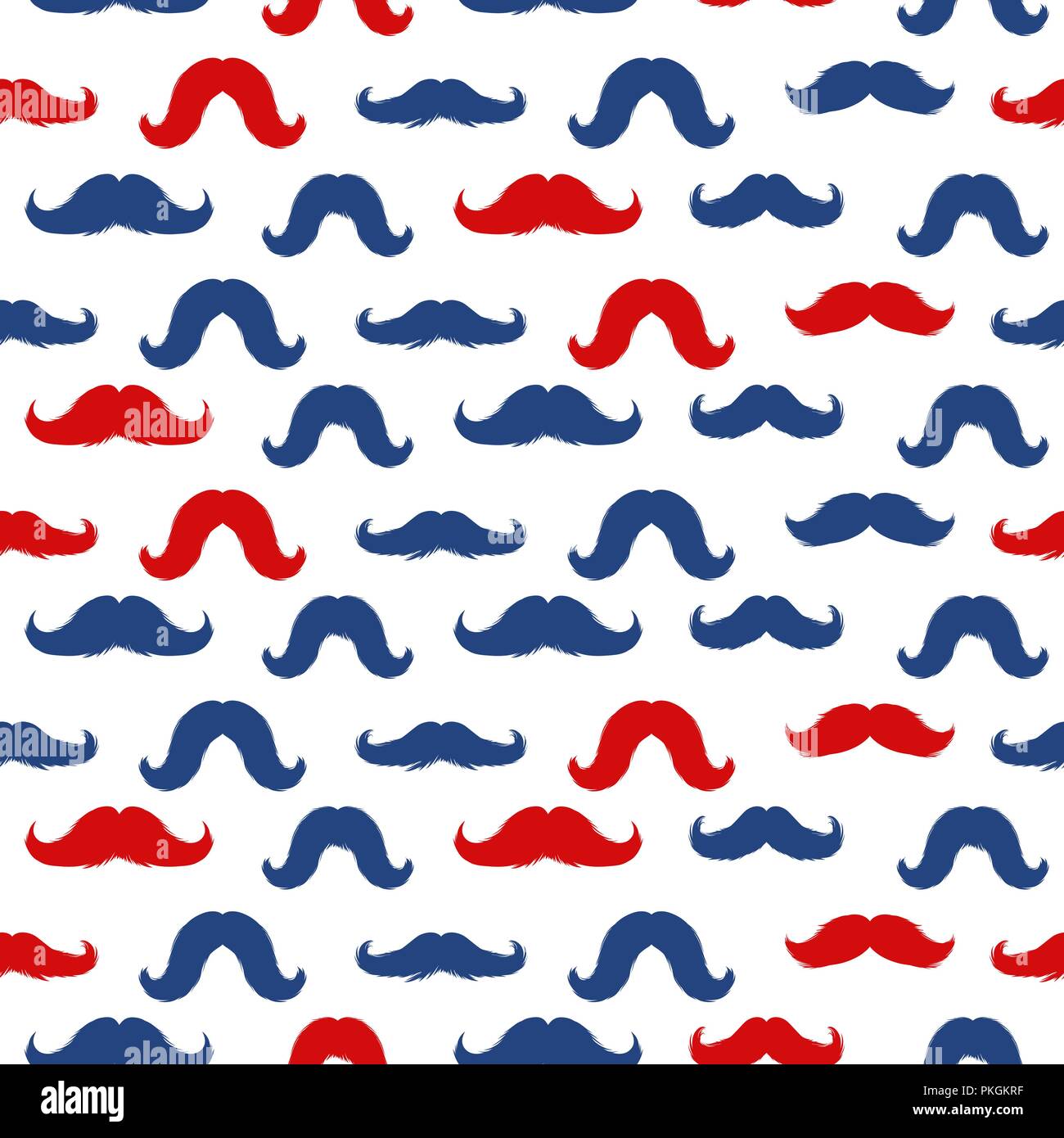 Moustaches Seamless Patterns for November Holiday Wrapping Paper ...