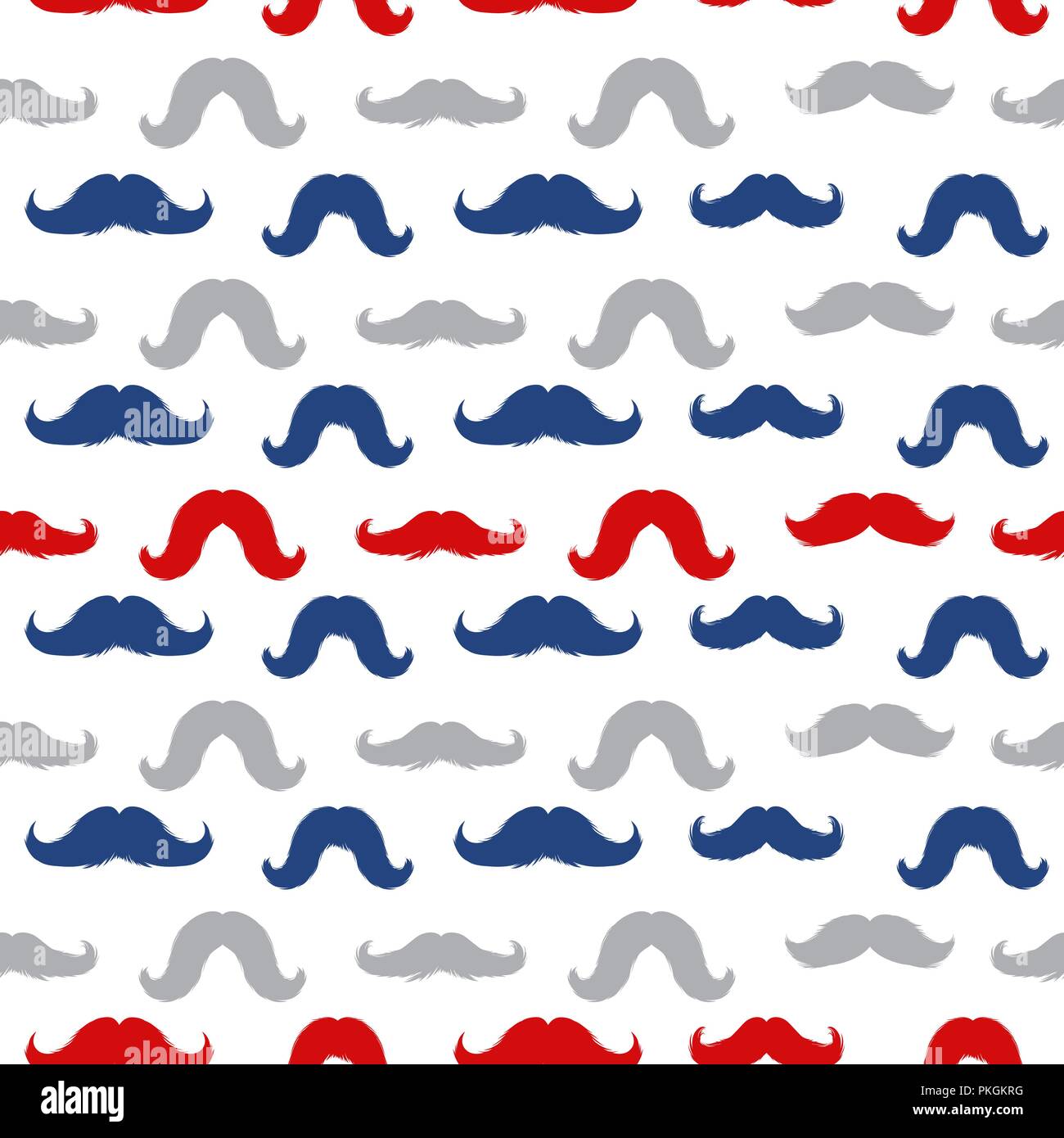 Moustaches Seamless Patterns for November Holiday Wrapping Paper ...