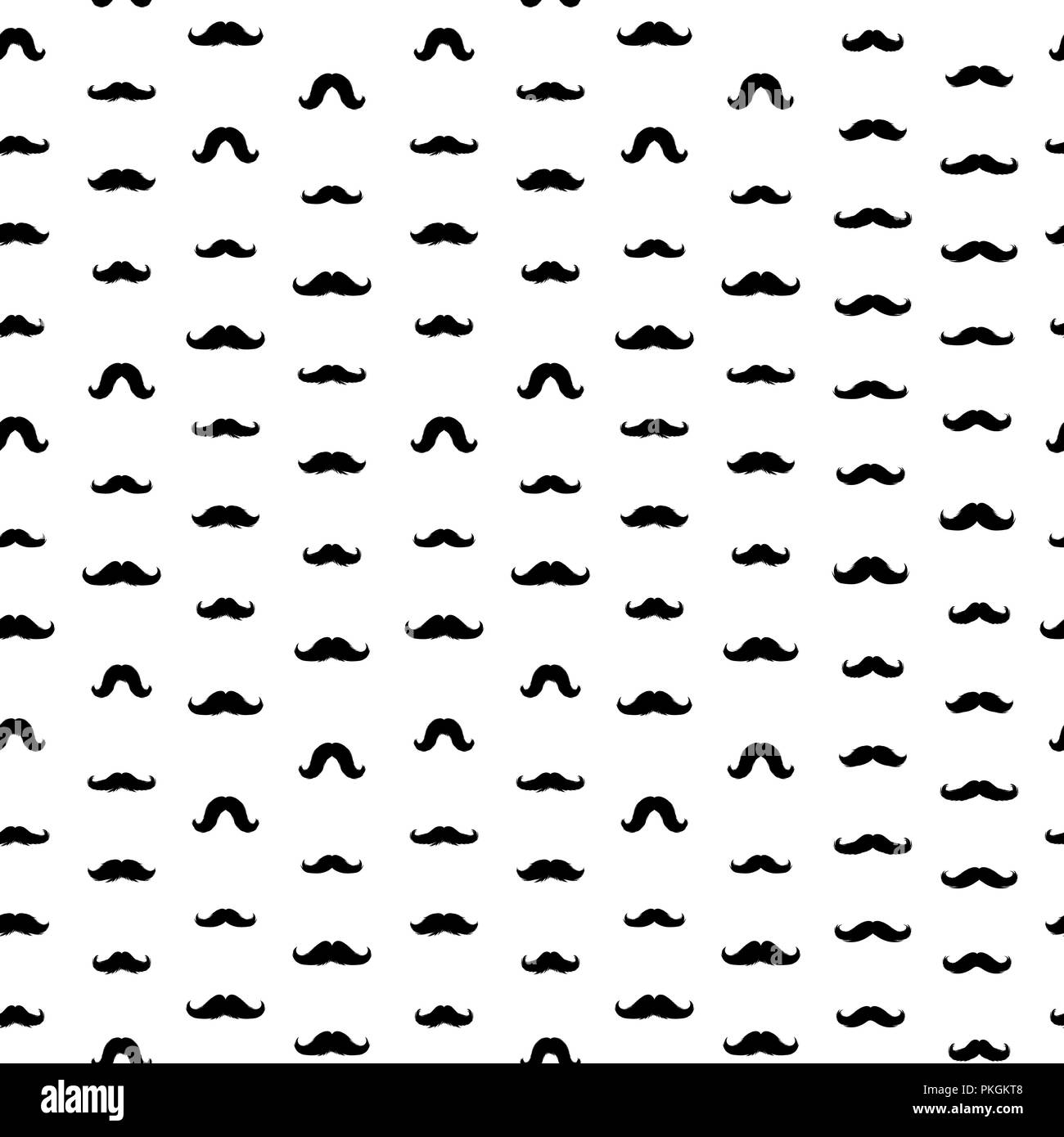 Moustaches Seamless Patterns for November Holiday Wrapping Paper. Dark ...