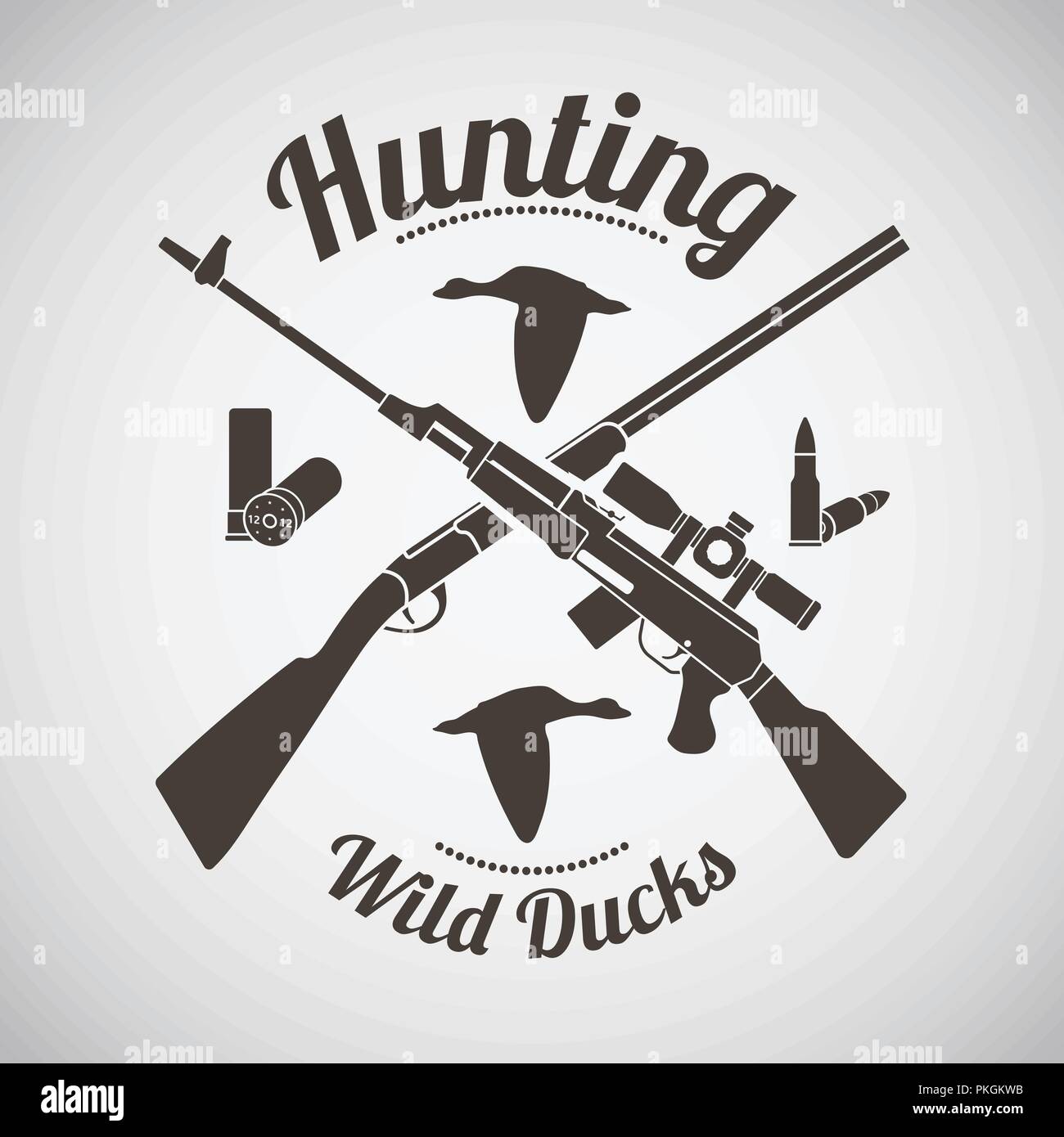 Crossed Rifles Silhouette