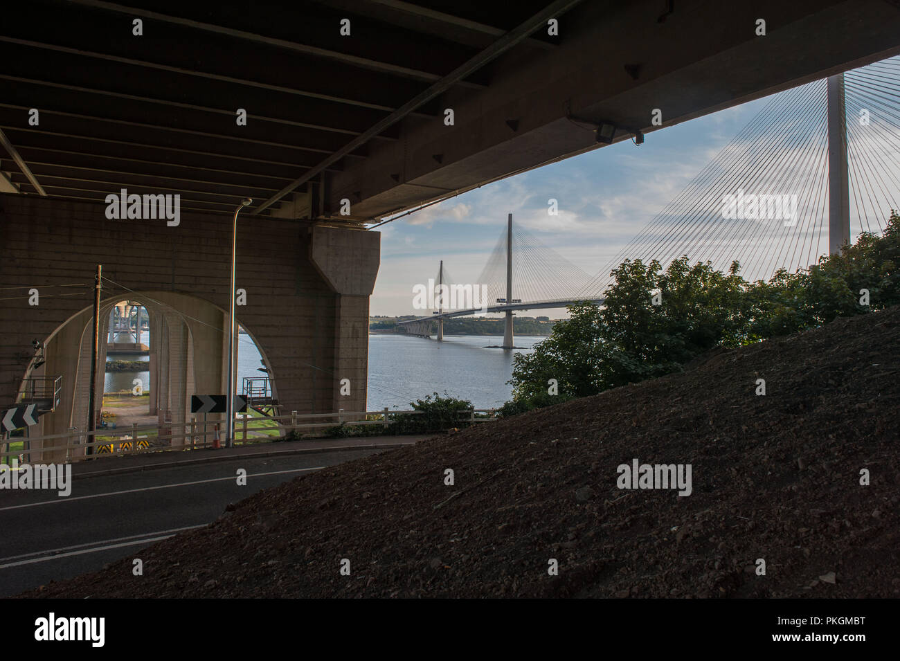 The Queensferry Crossing pictured days before it was officially opened ...