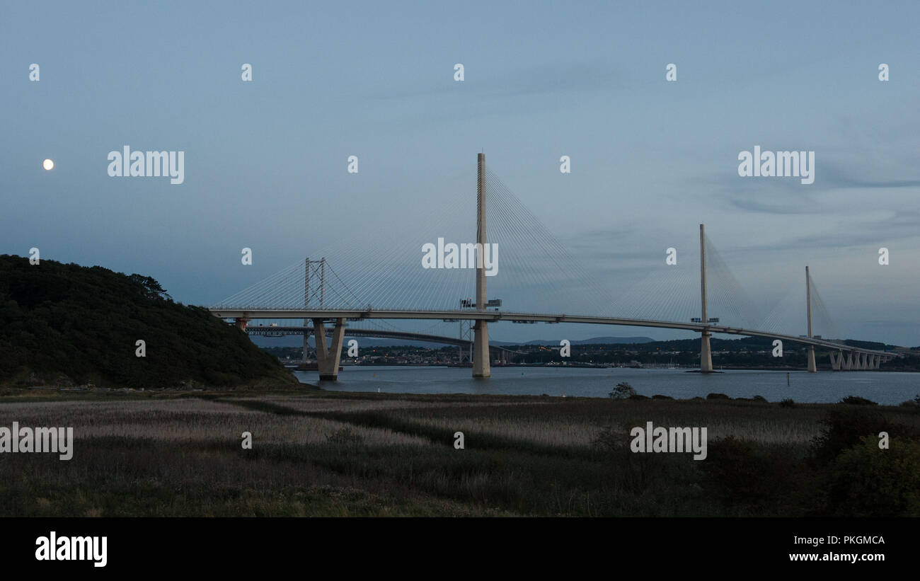 The Queensferry Crossing pictured days before it was officially opened ...